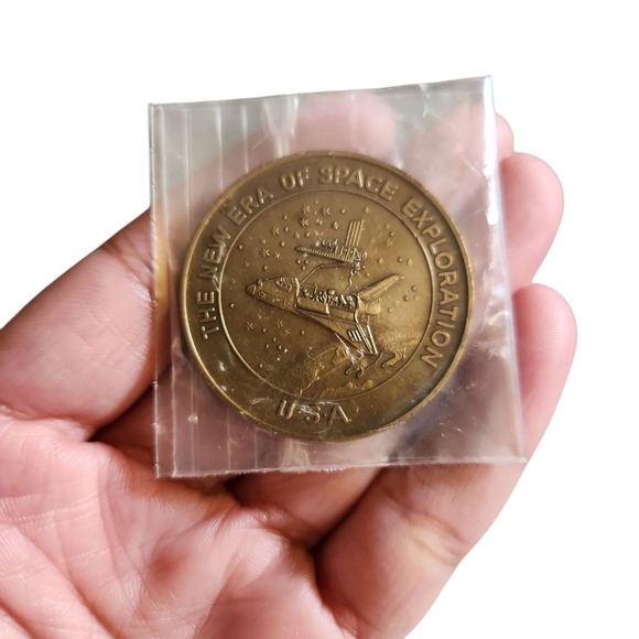 Accessories | Vintage Bronze Toned The New Era Of Space Exploration ...